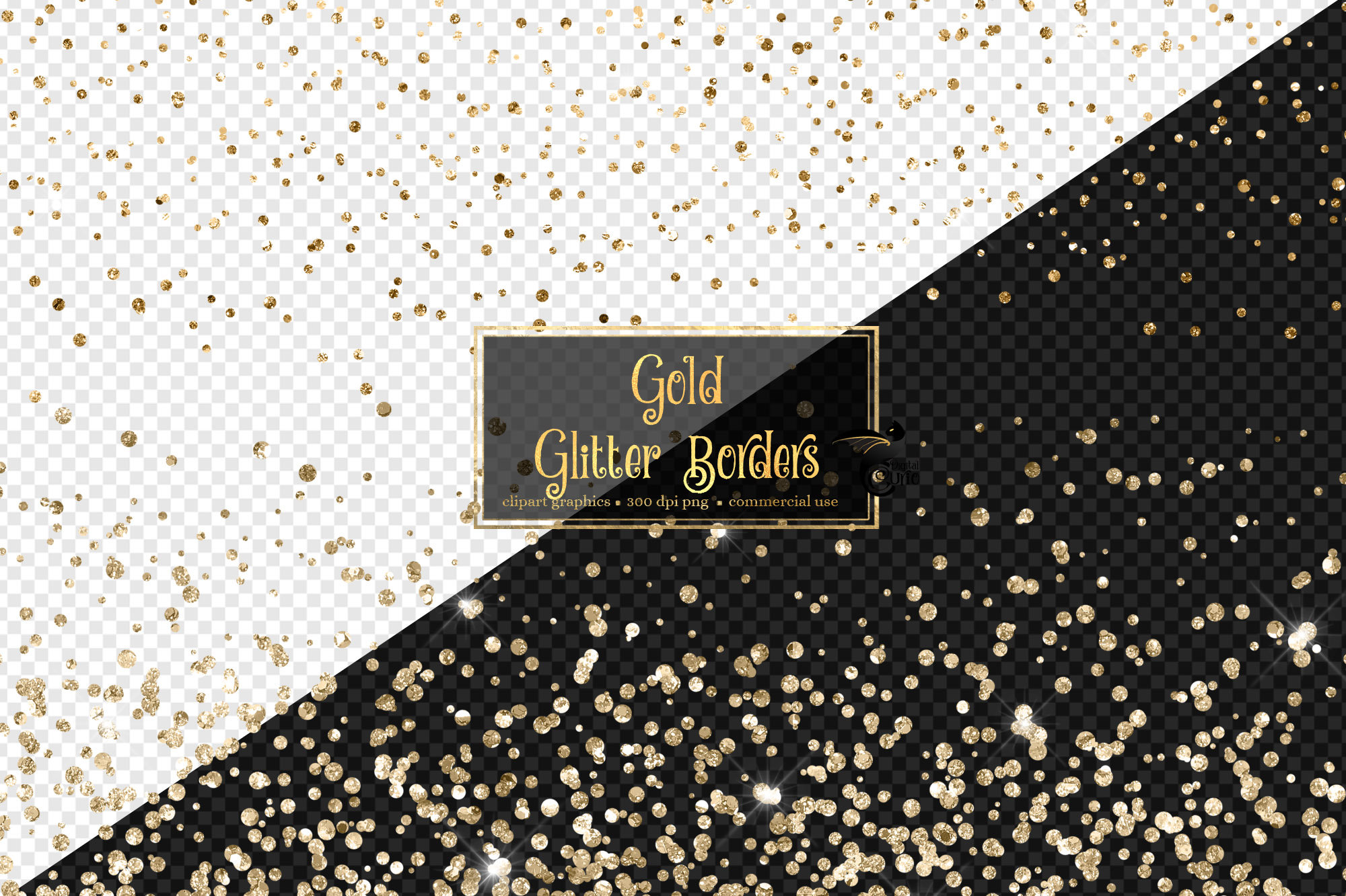 Glitter Border Clipart