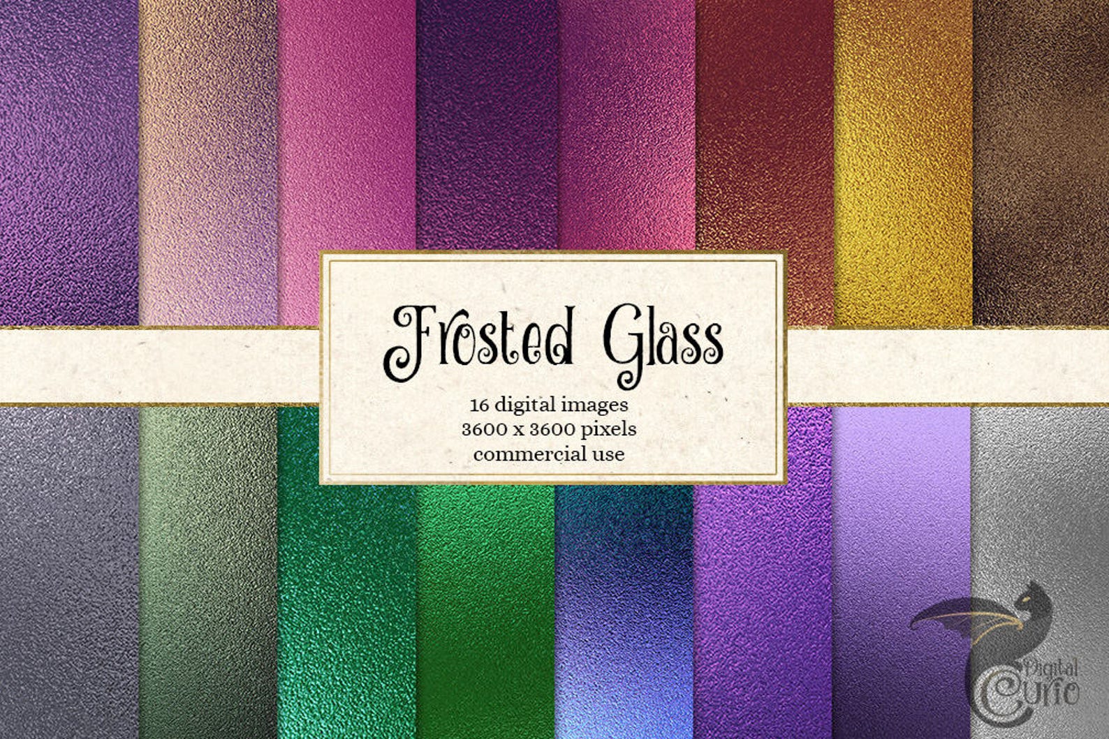 Frosted Glass Digital Paper, Glass Textures, Foil Texture Pack, Gold ...