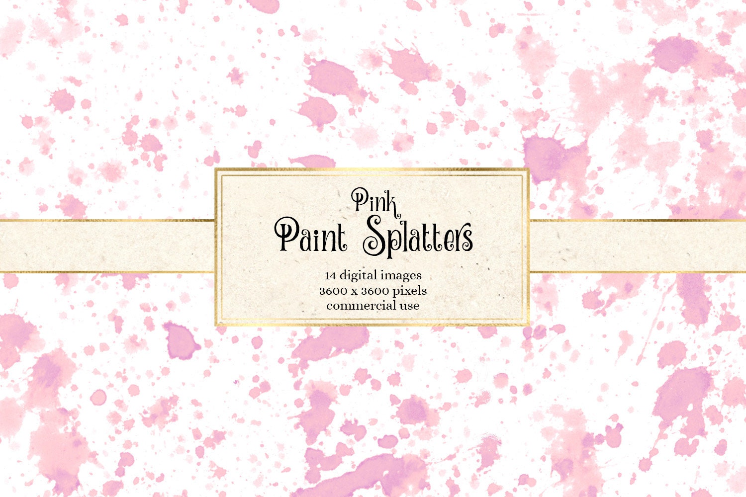 Pink Paint Splatters Digital Paper Printable Scrapbook Paper - Etsy