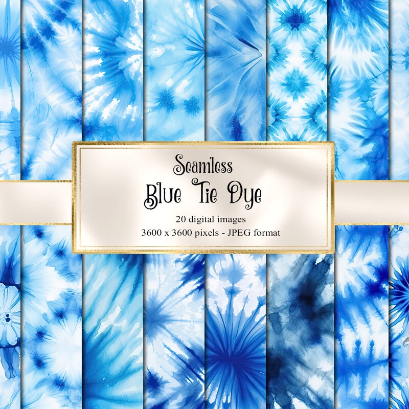 Blue Tie Dye - Etsy