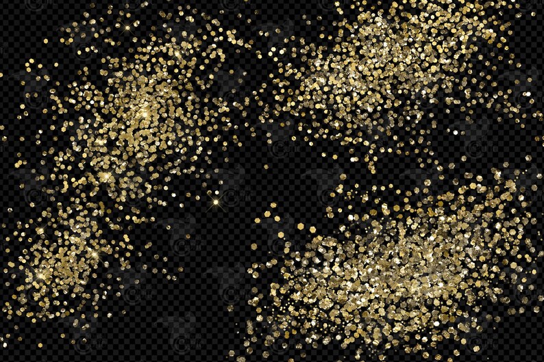 Chunky Gold Glitter Overlays, PNG Clip Art (digital Download) - Etsy