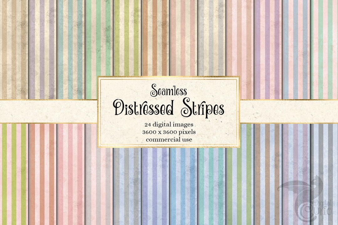 Distressed Stripes Digital Paper, Seamless Stripe Patterns Gothic ...