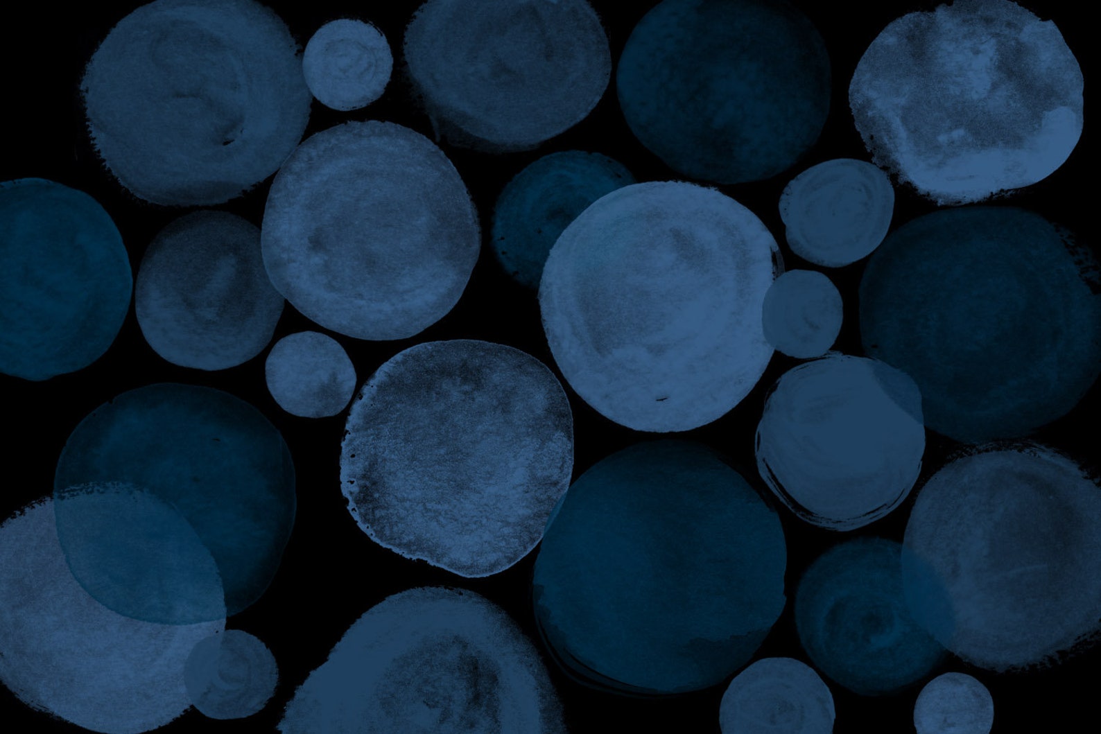 Navy Watercolor Circles Clipart Watercolour Blobs in Navy - Etsy