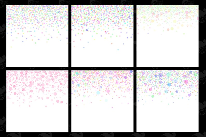 Pastel Confetti Digital Paper, Seamless Printable Textures (digital ...