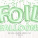 Mint Green Foil Balloon Alphabet Clip Art – Party Designs (digital ...