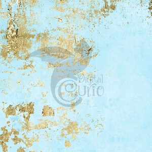 Blue and Gold Foil Flake Textures - Printable Foil Backgrounds and ...