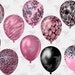 Pink and Black Safari Balloons Clipart, PNG (digital Download) - Etsy