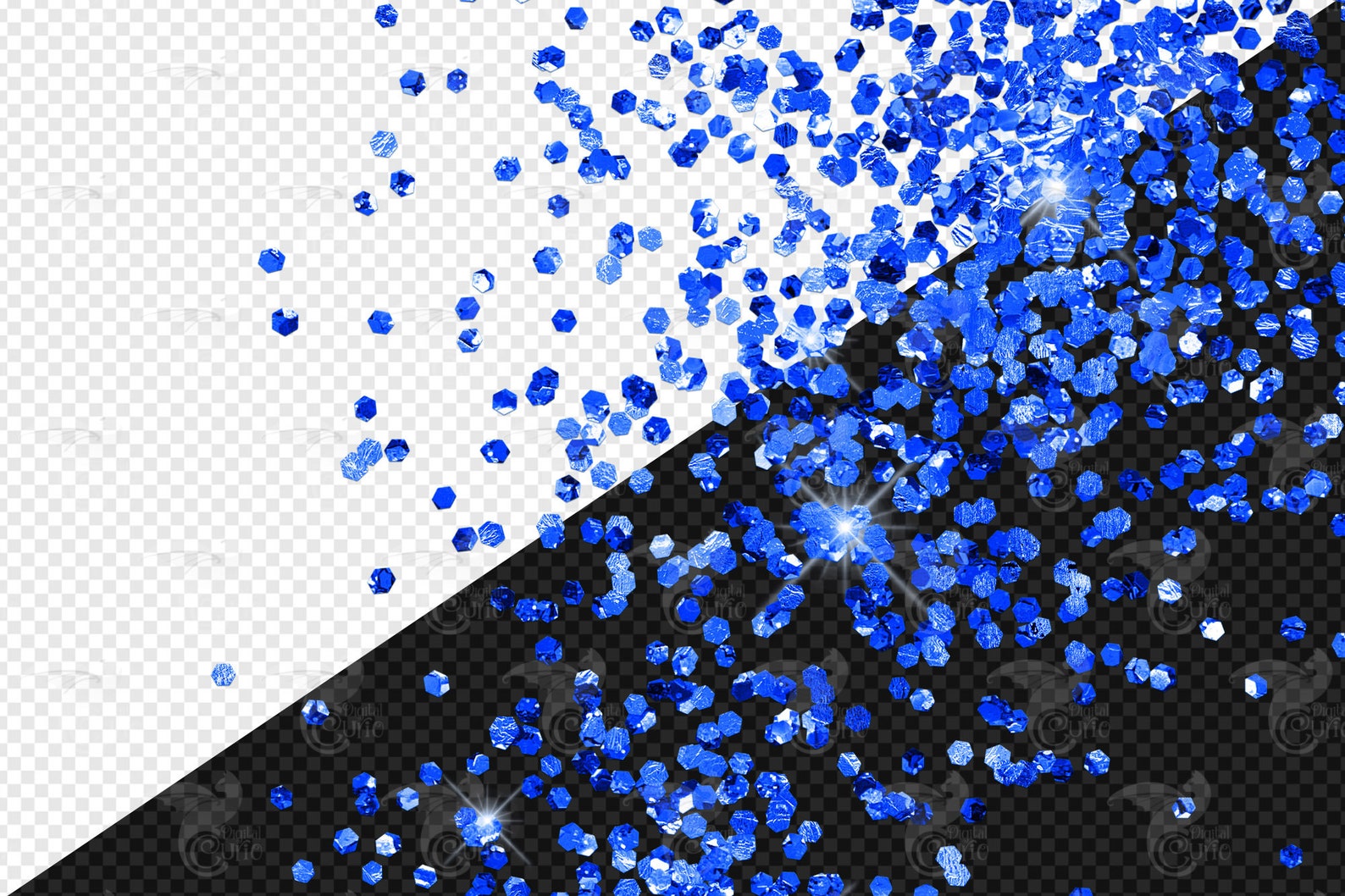 Chunky Royal Blue Glitter Overlays Digital Glitter Png - Etsy Australia
