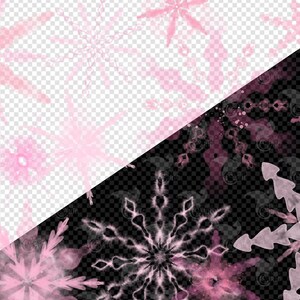 Pink Watercolor Snowflakes Clipart - 14 Digital Graphics in PNG Format ...