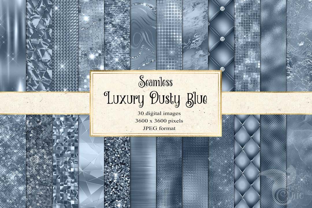 Dusty Blue Digital Paper, Sequin Glitter Textures (digital Download) - Etsy