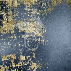 Navy and Gold Foil Flake Textures - Printable Foil Backgrounds and ...
