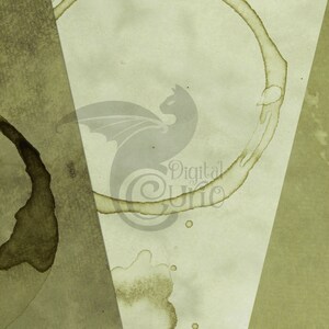 Green Tea Stain Textures - Digital Paper for Instant Download ...