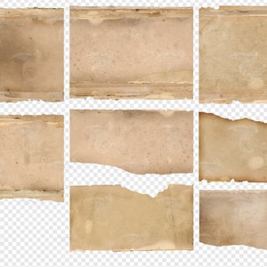 Torn Paper Edges Clip Art - Digital Vintage Ripped Png Borders Instant ...