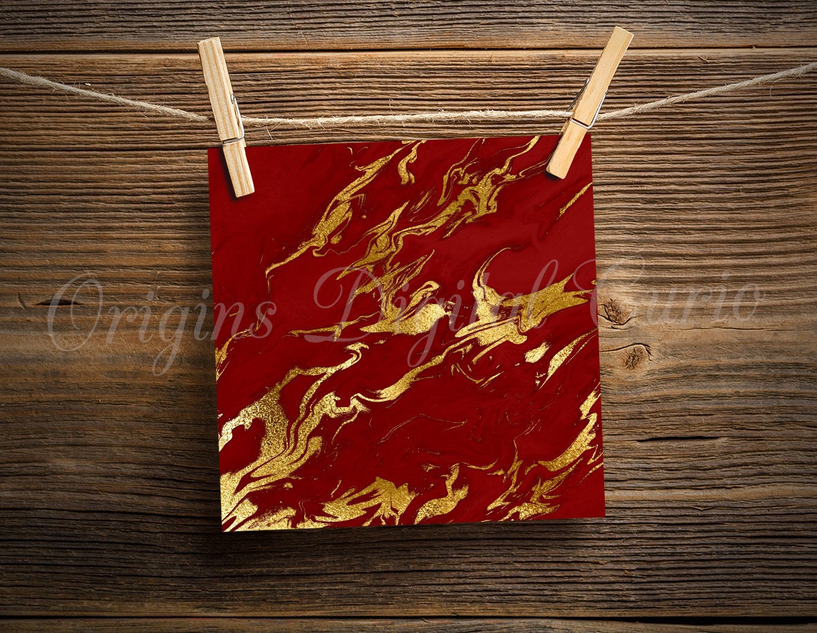 Christmas Marble Digital Paper Gold Vein Marble Textures - Etsy