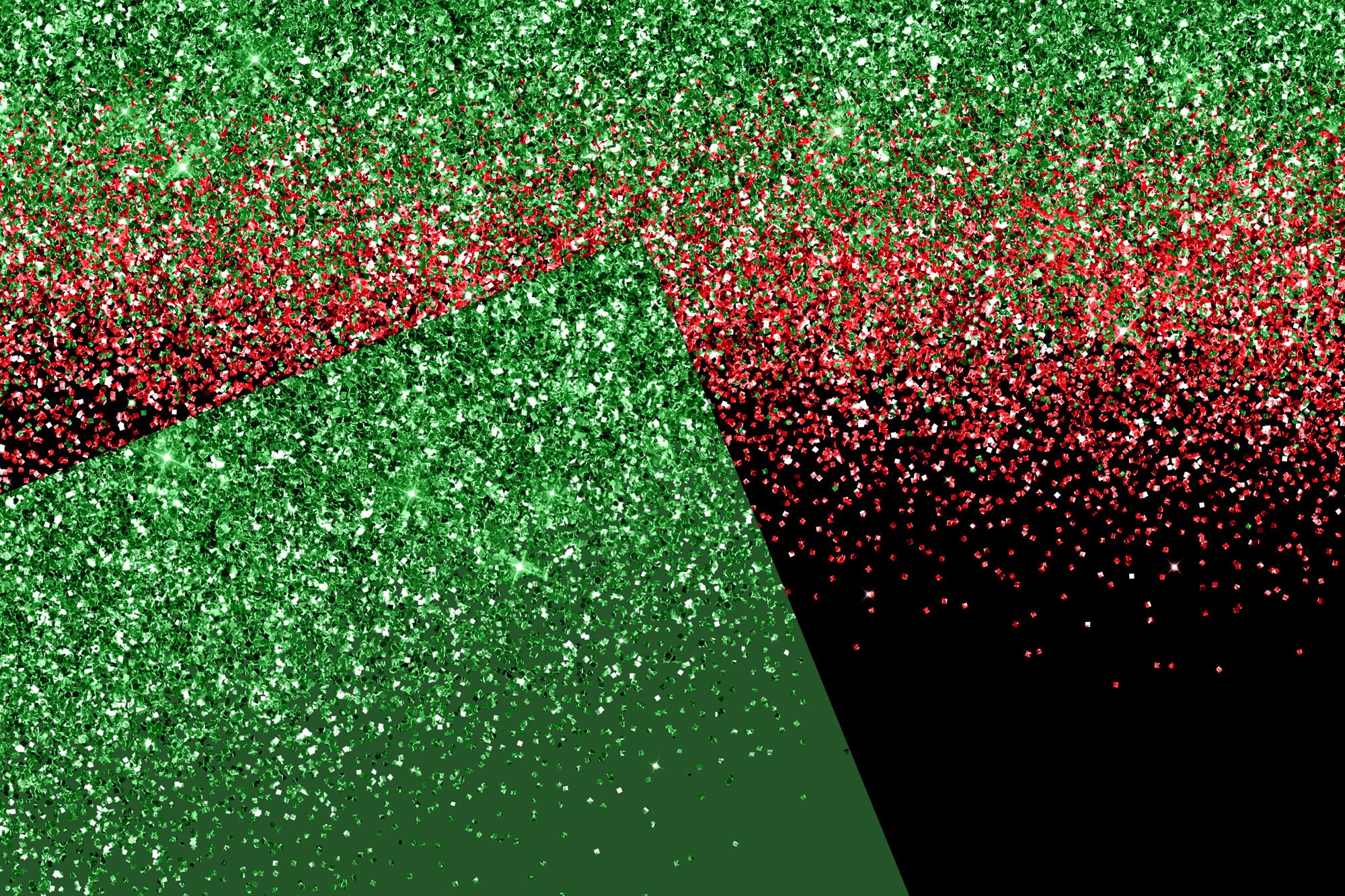 Sparkling Christmas Glitter Digital Paper – Red and Green Confetti ...