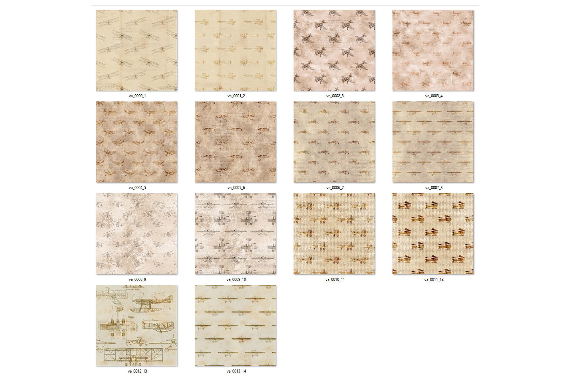 Vintage Airplane Digital Paper – Seamless Aviation Patterns (digital ...