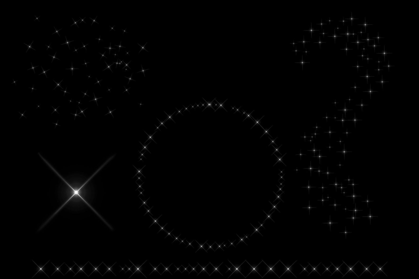 White Sparkle Overlays Digital Clipart Graphics in PNG - Etsy