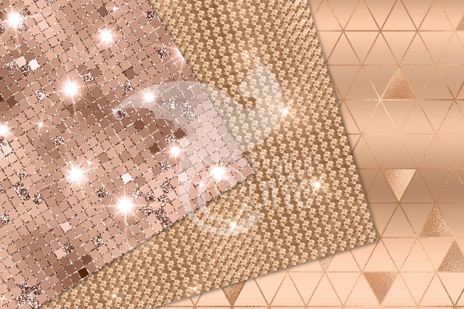 Luxury Rose Gold Digital Paper Seamless Rose Gold Scrapbook - Etsy