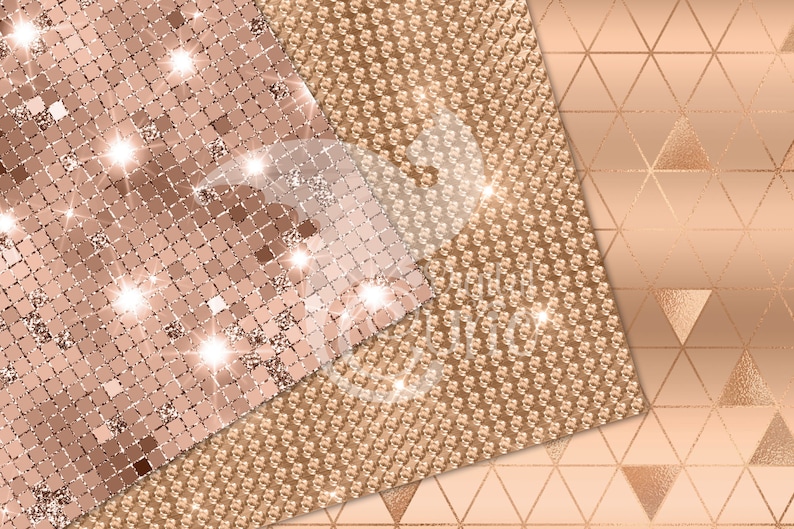 Luxury Rose Gold Digital Paper Seamless Rose Gold Scrapbook - Etsy