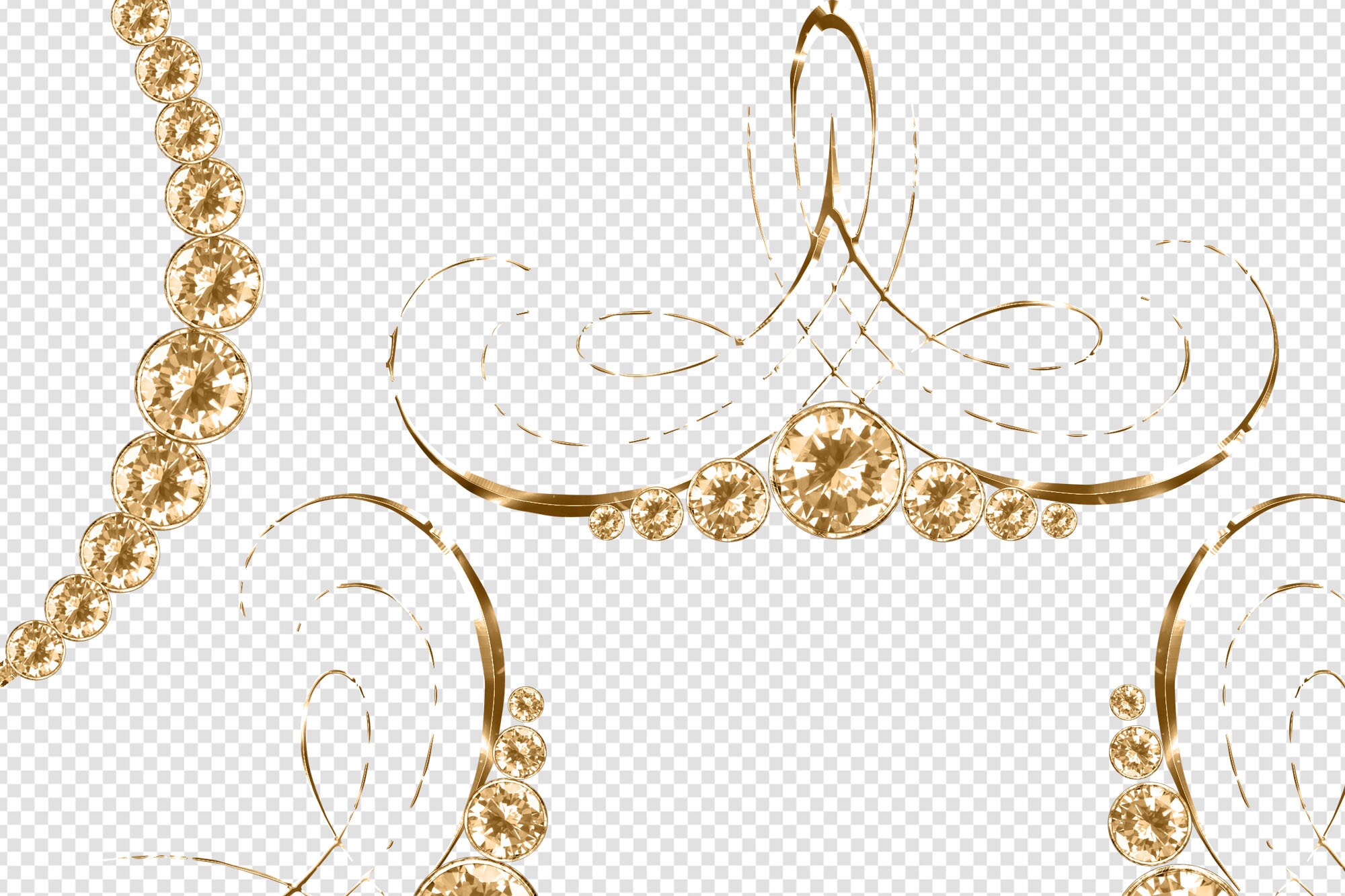 Gold Diamond Frames Clipart Antique Fancy Frame Clip Art - Etsy