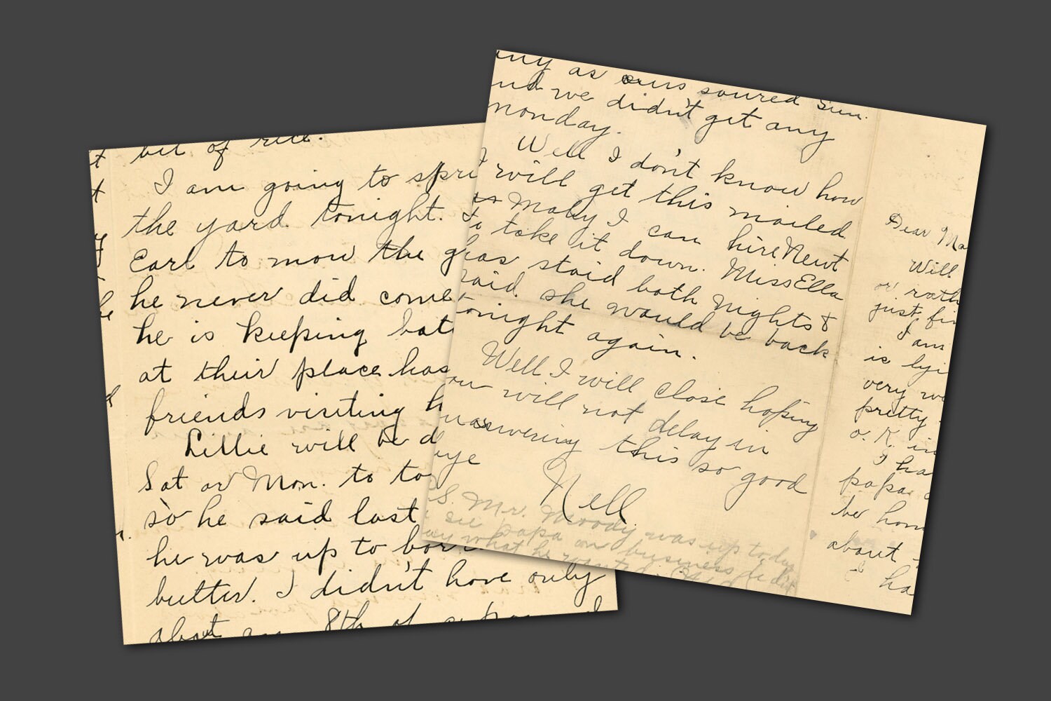 Vintage Handwriting Digital Paper, Antique Letter Ephemera (12x12in) - Etsy