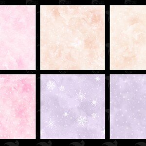 Pastel Watercolor Snowflakes Digital Paper – Seamless Winter ...