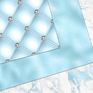 Glitzy Blue Digital Paper, Seamless Baby Blue Patterns and Textures ...