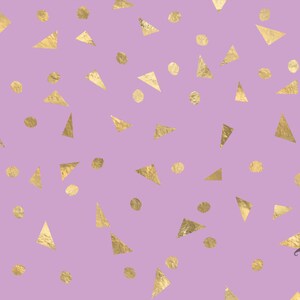 Purple and Gold Confetti Digital Paper, Confetti Gold Foil Backgrounds ...