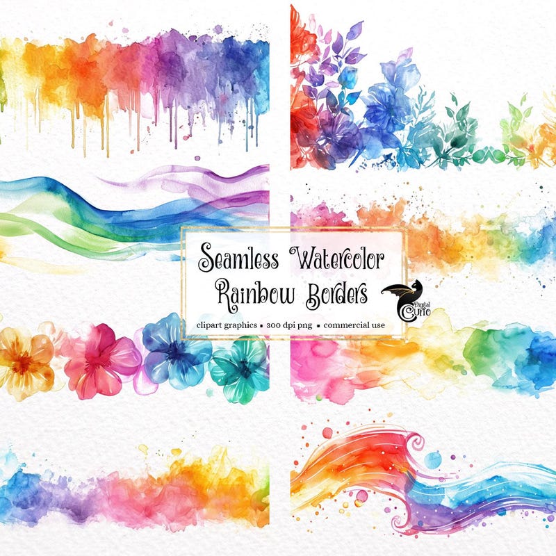 Rainbow Border - Etsy