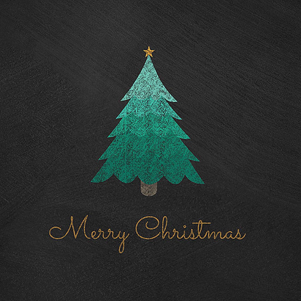 Chalkboard Christmas Trees PNG Clipart Instant Download | Etsy