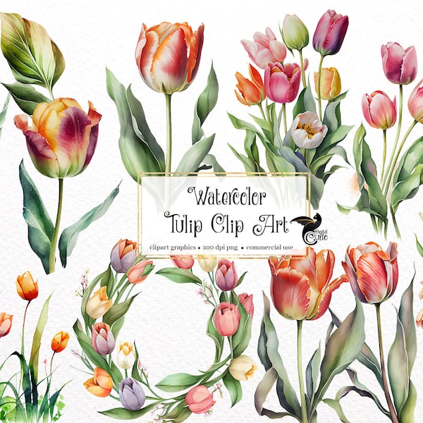 Tulip Watercolor - Etsy