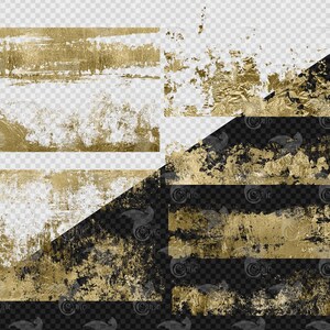 Gold Flake Borders Clip Art - Faux Gold Foil Digital Border Clipart in ...