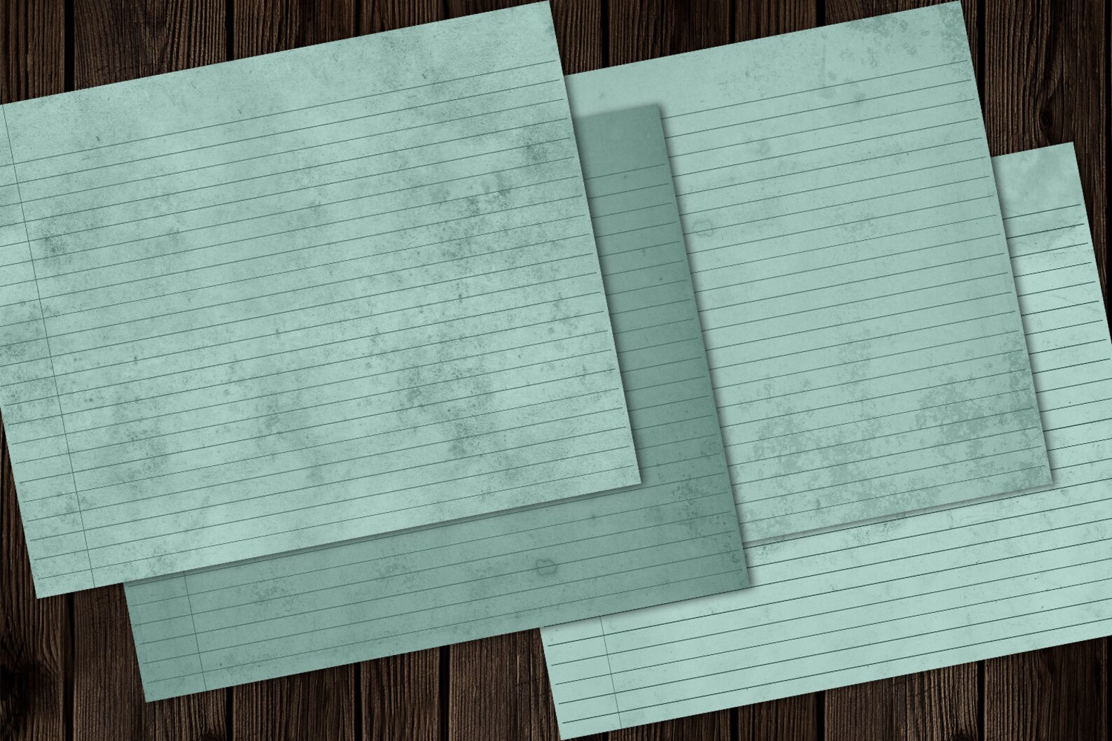 Distressed Aqua Writing Paper 10x8 Notebook Digital Paper | Etsy