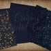 Starry Night Digital Paper Backgrounds, Celestial Digital Paper, Gold ...