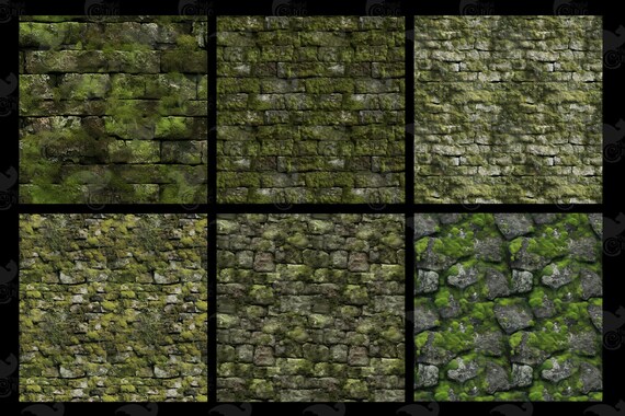 Mossy Stone Texture Seamless Rock Moss Texture Seamless 13170