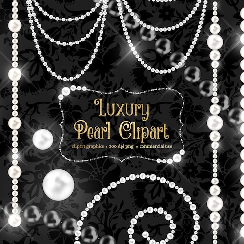 Pearls Border Clip Art