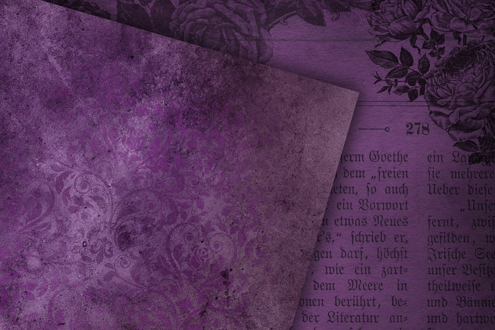 Vintage Purple Digital Paper Antique Scrapbook Paper Purple - Etsy