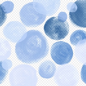 Blue Watercolor Circles Clipart, Pastel Paint (digital Download) - Etsy