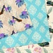 Vintage Blue Hummingbirds Digital Paper Seamless Hummingbird - Etsy
