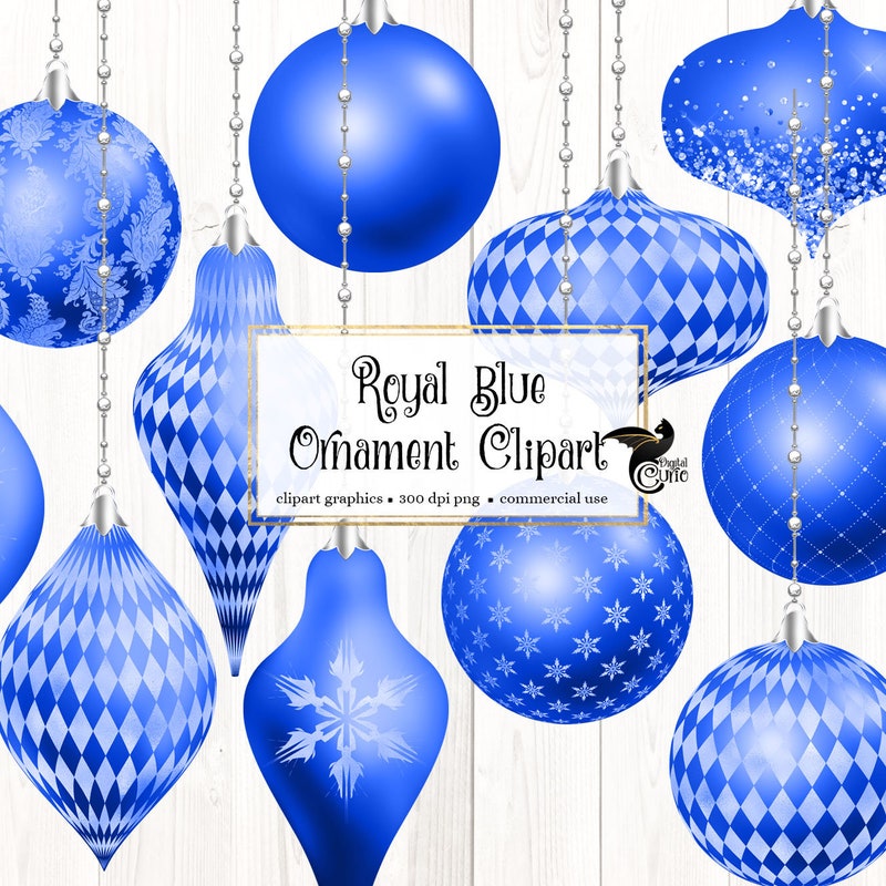Blue Christmas Ornaments - Etsy