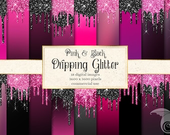 Pink Holographic Glitter Digital Paper Printable Scrapbook | Etsy
