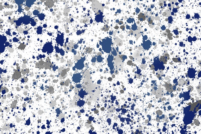 Seamless Navy and Gray Paint Splatters Digital Paper Seamless - Etsy