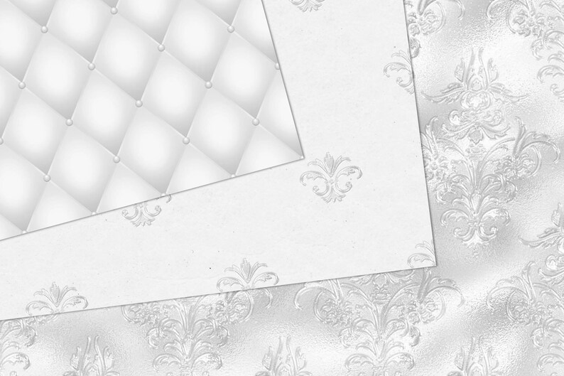 White Pearl Digital Paper, Silk & Foil Textures (instant Download) - Etsy
