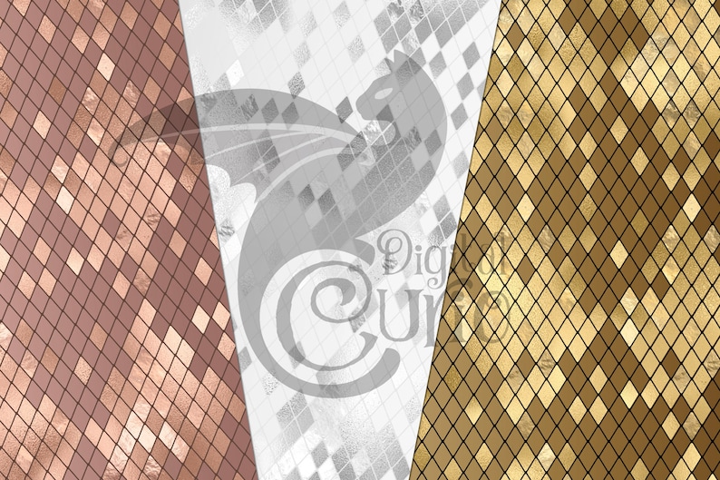 Snake Scales Digital Paper - Seamless Scale Patterns Instant Download ...