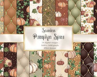 Fall Digital Seamless Paper - Etsy