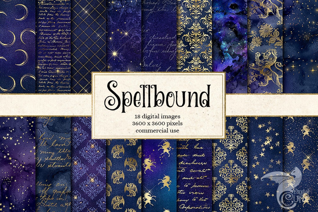 Fantasy Digital Paper, Gold Star Galaxy Textures (digital Download) - Etsy