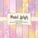 Pastel Bokeh Digital Paper Backgrounds in Soft Ombre Sunset | Etsy
