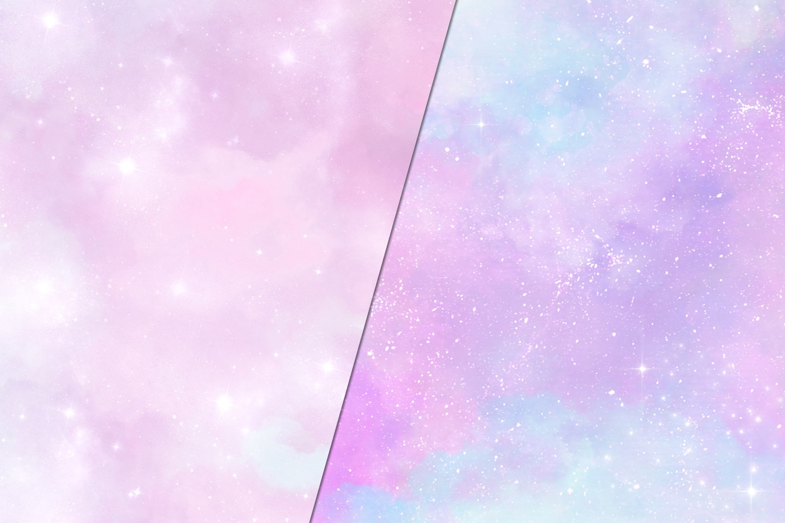 Pink Galaxy Digital Paper – Seamless Watercolor Textures (instant ...