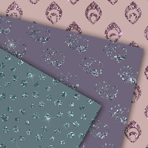 Glitter Peacock Digital Paper, Seamless Peacock Patterns Printable ...