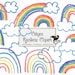 Crayon Rainbow Clipart - Hand Drawn PNG Doodles in Rainbow Colored ...